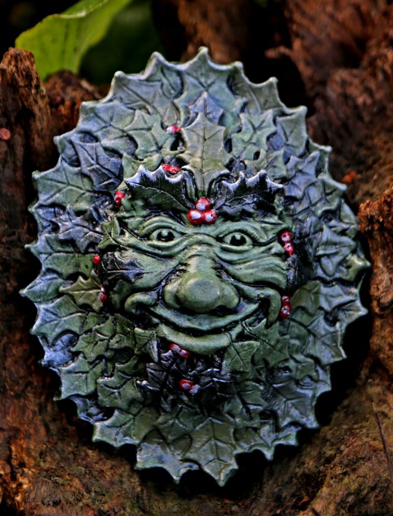 Yule Green Man Sculpture - Spirit of the Green Man