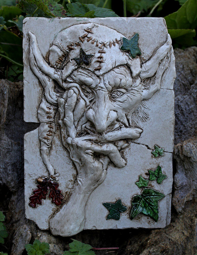 Cyran the Pixie Wall Plaque - Spirit of the Green Man