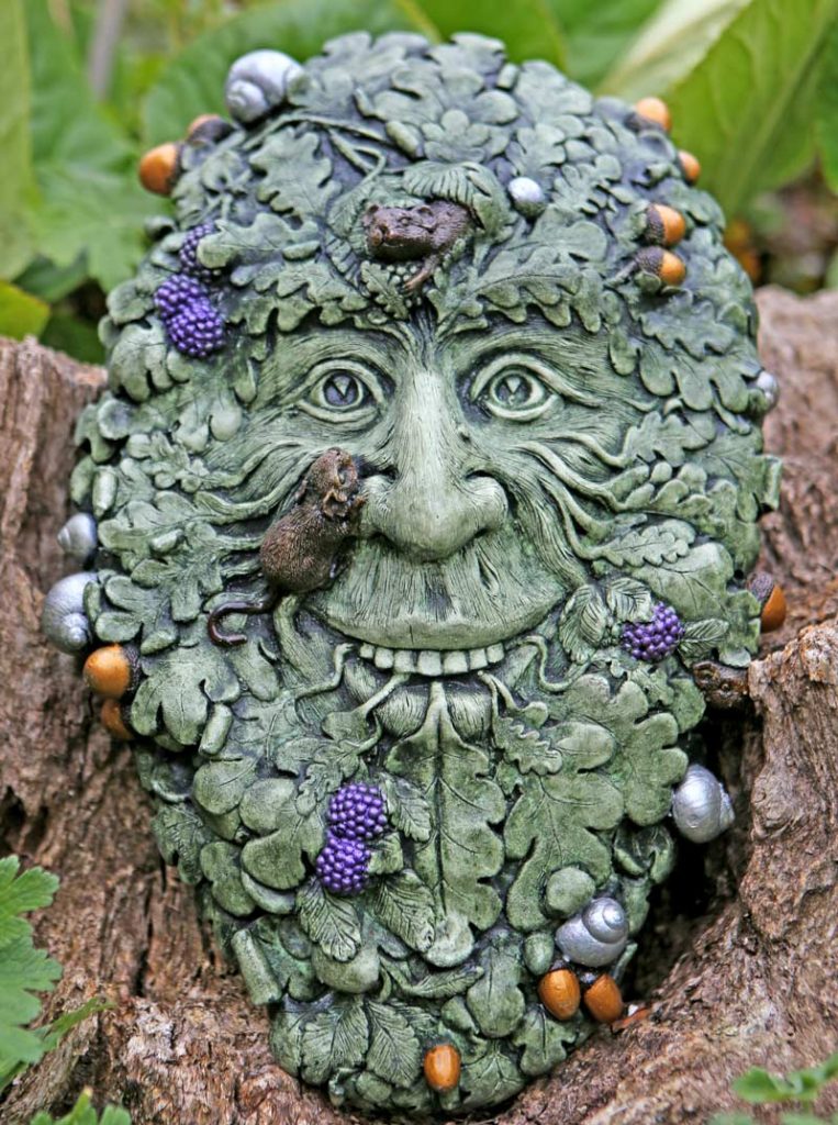 Muin Green Man - Forest Green finish. - Spirit of the Green Man